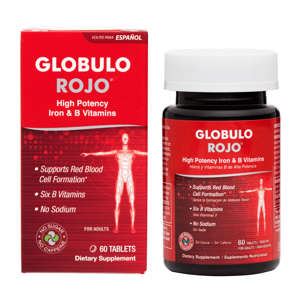 Multivitamínico Glóbulo Rojo con hierro de alta potencia y vitaminas ...