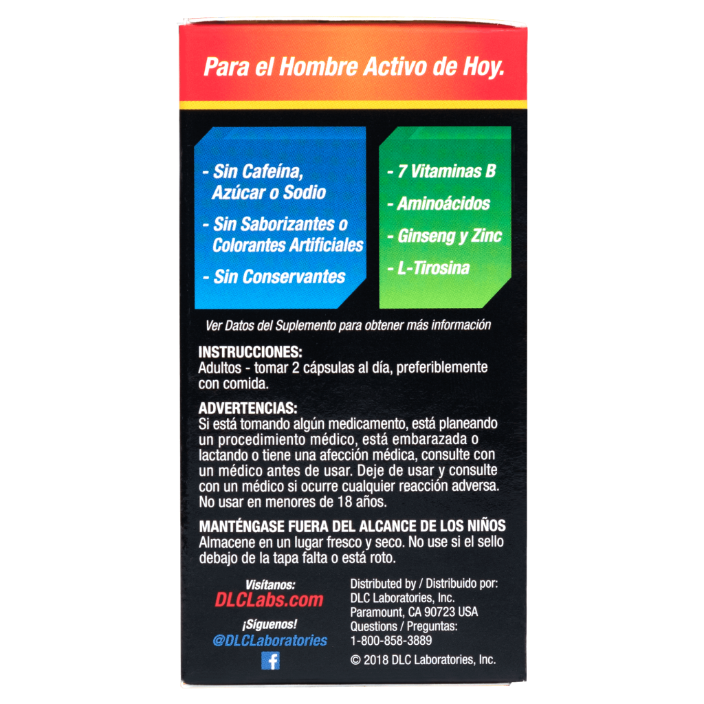 Super Macho® Dietary Supplement with High Potency B Vitamins, 50 Softgels