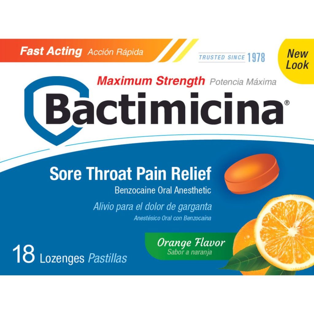 Bactimicina® Pastillas para las Anginas 18’s