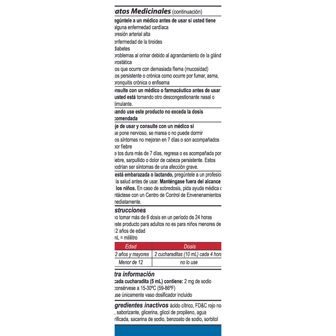 Bactimicina® Líquido, Tos y Resfrío 4 FL OZ (118 mL)