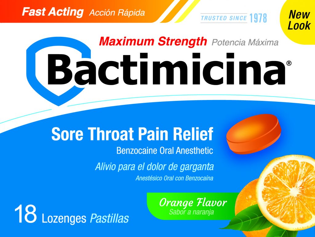 Bactimicina® Pastillas para las Anginas 18’s