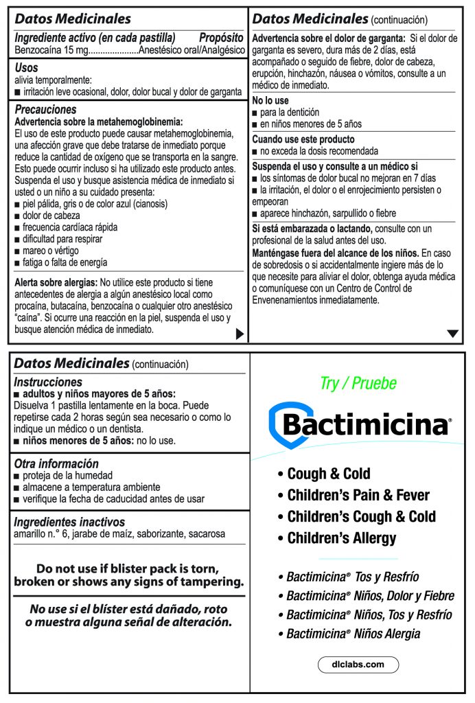 Bactimicina® Sore Throat Pain Relief Max Strength Lozenges 18’s