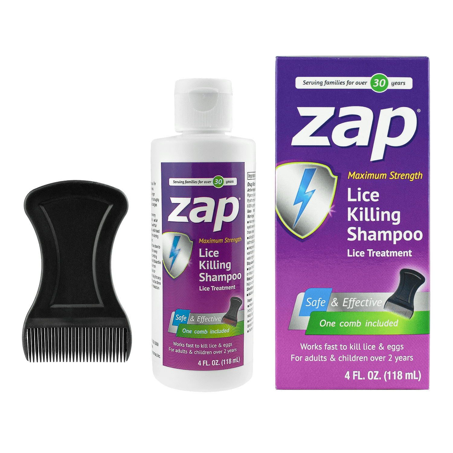 ZAP® Lice Killing Shampoo 4 FL OZ (118 mL)