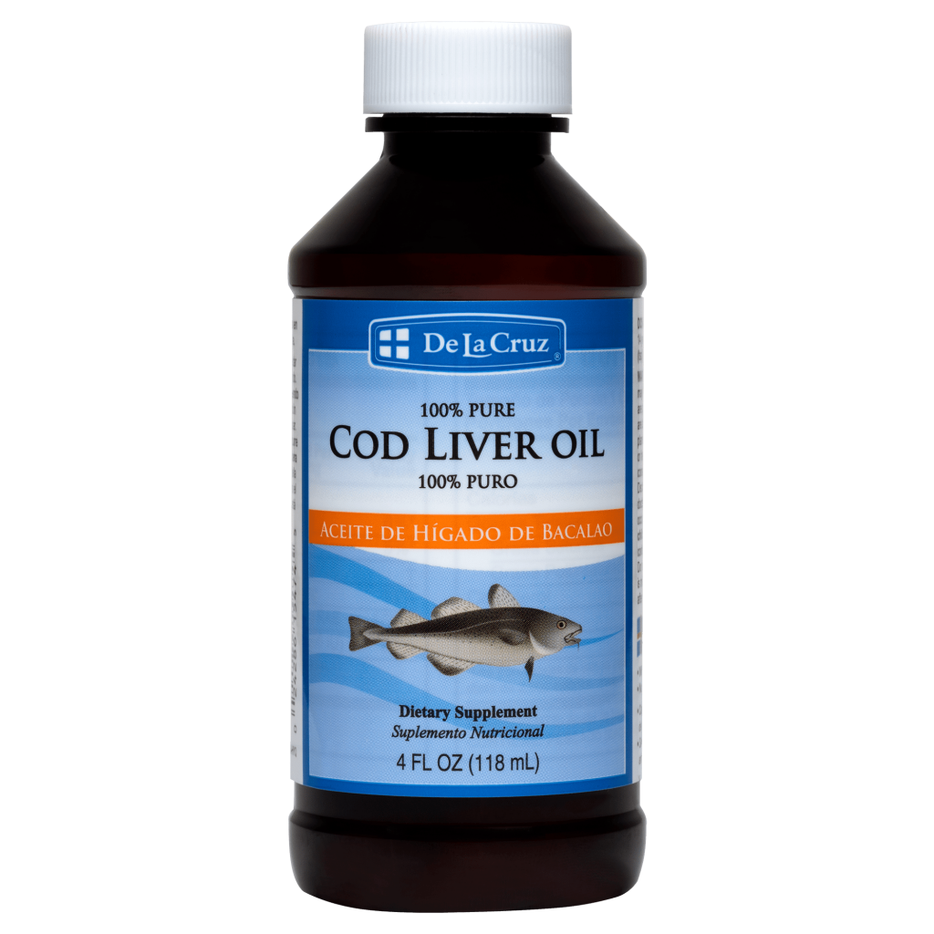 De La Cruz® Pure, Wild-Caught Icelandic Cod Liver Oil 4 FL OZ (118 mL)