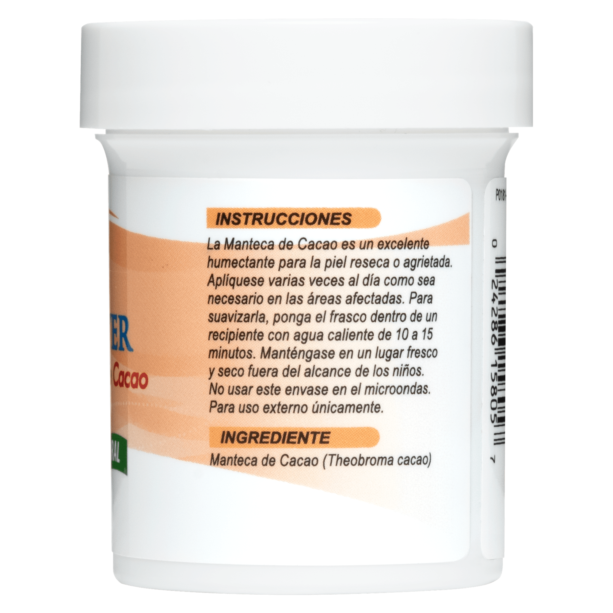 De La Cruz® 100% Pure and Natural Cocoa Butter 2 OZ. (56.7 g)