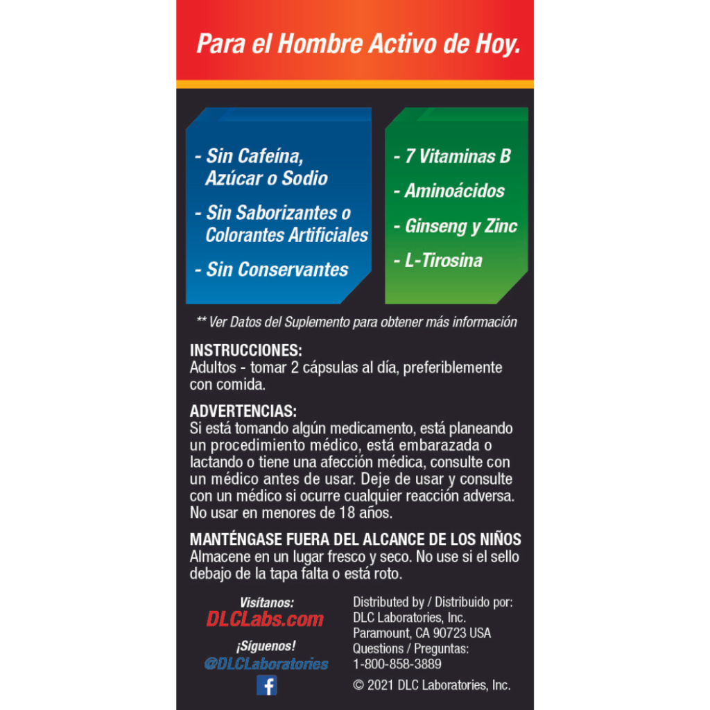 Super Macho® Dietary Supplement with High Potency B Vitamins, 50 Softgels